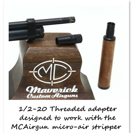 Slide on 1/2 x 20 UNF threaded adapter for the Crosman barrels ...