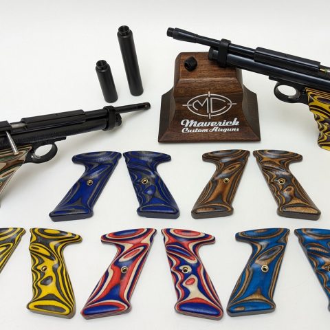 Multi-Color Crosman Wood Grip Sets - Maverick Custom Airguns - MCAirguns